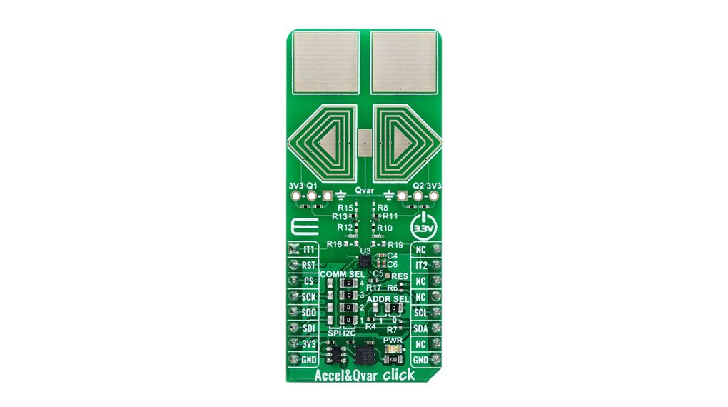MIKROE-6025 | Mikroelektronika Accel&Qvar Click 3-Achsen Digital-Beschleunigungsmessermodul 3.3V ...