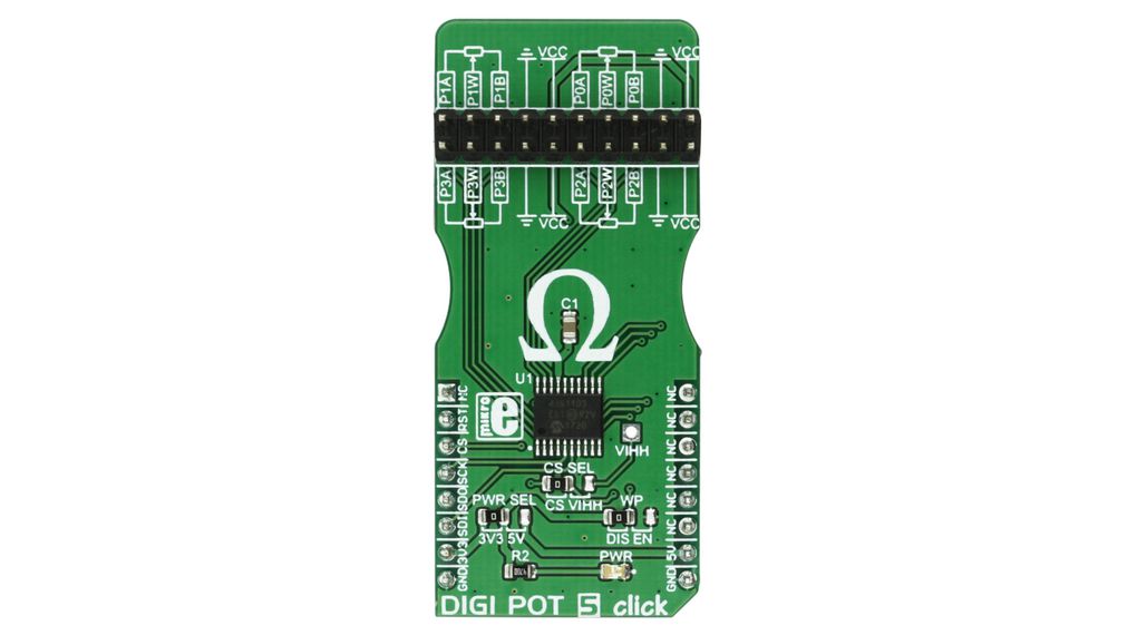 MIKROE-2863 | Mikroelektronika DIGI POT 5 Click Digital Potentiometer ...