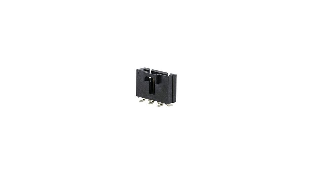 171973-0004 | Molex 2.54mm Pitch SL Header Single Row Vertical LCP Shrouded SMD Matte Tin ...