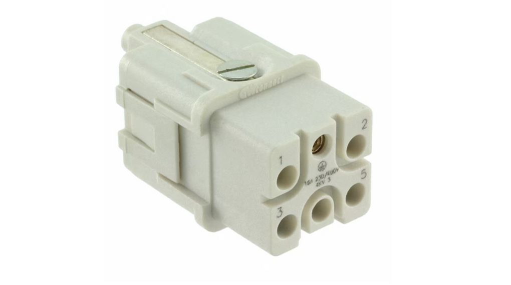 936010435 | Molex Connector Han, Socket, 16A, 3A, Positions - 5 ...