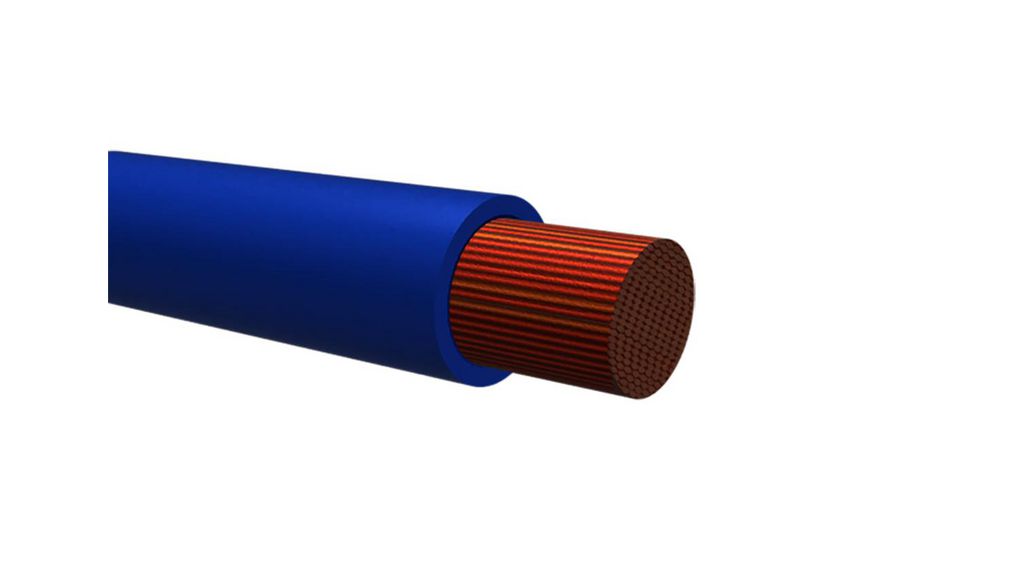 050992-1-100 | NEMIQ Stranded Wire PVC 0.75mm² Bare Copper Blue R2G4 ...