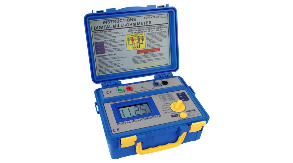 P1125 | PeakTech Digital Milliohm Tester, 0Ohm ... 2kOhm | Distrelec ...