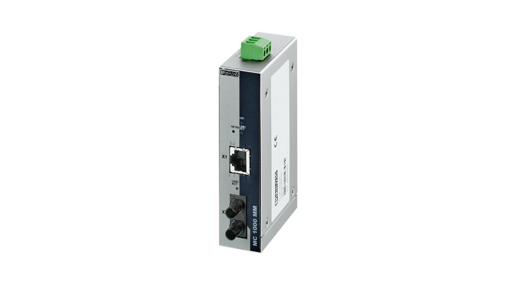 2891321 | Phoenix Contact Media Converter, Ethernet - Fibre Multi-Mode ...