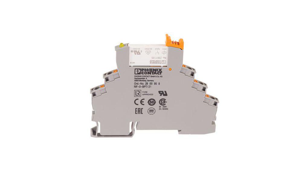 2903370 | Phoenix Contact RIF-0-RPT-24DC/21 Series Interface Relay, DIN ...