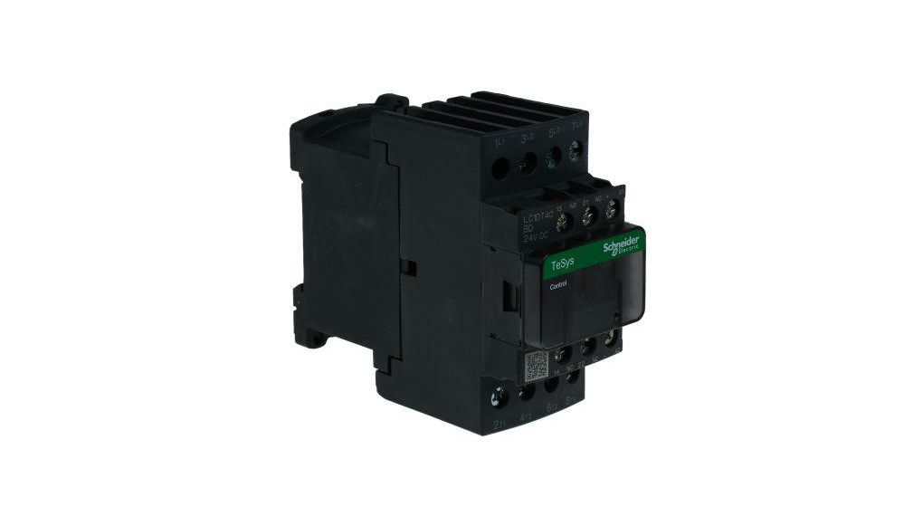 LC1DT40BD | Schneider Electric LC1D Series Contactor, 24 V dc Coil, 4 ...