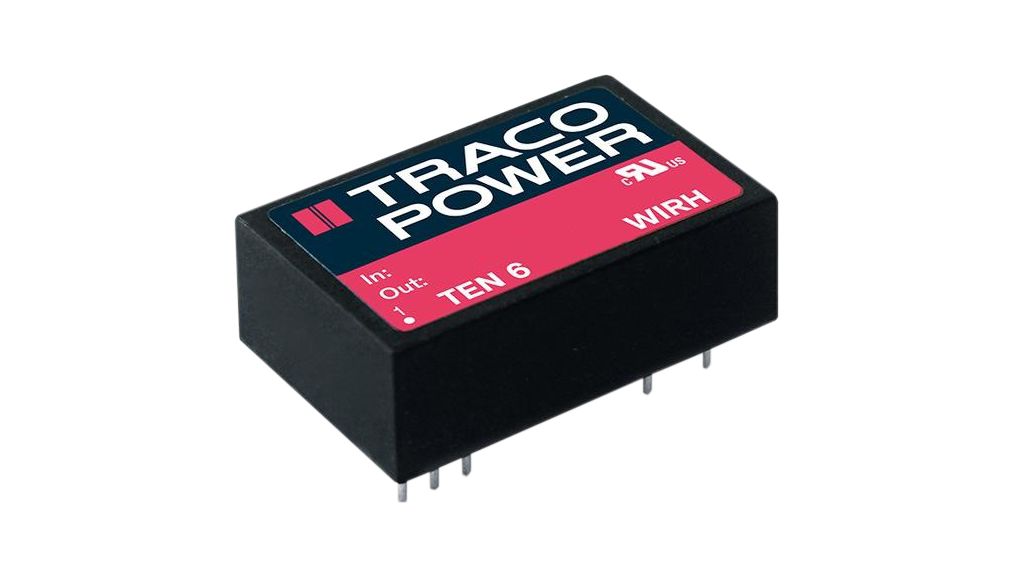 TEN 6-11021WIRH | Traco Power DC/DC Converter 36 ... 160V 5V / -5V ...