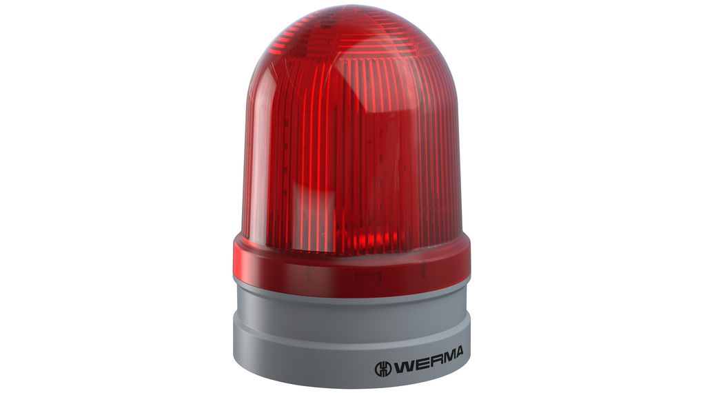 262.140.60 | Werma LED-Rundumleuchte AC 253V 170mA 120mm Rot IP66 Push ...