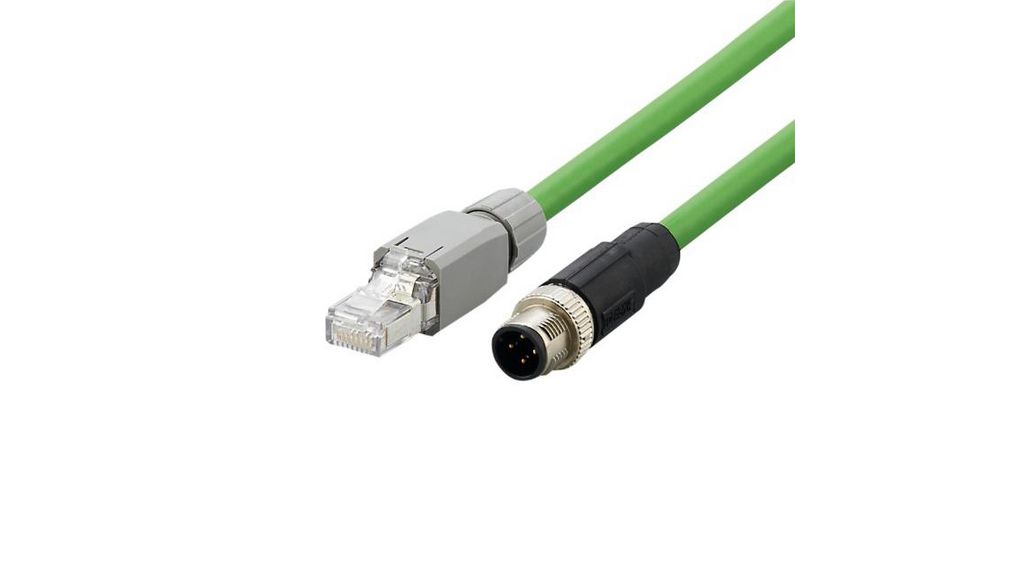 E11898 | Ifm ifm electronic E118, 2 m M12 to Male RJ45 Male ...