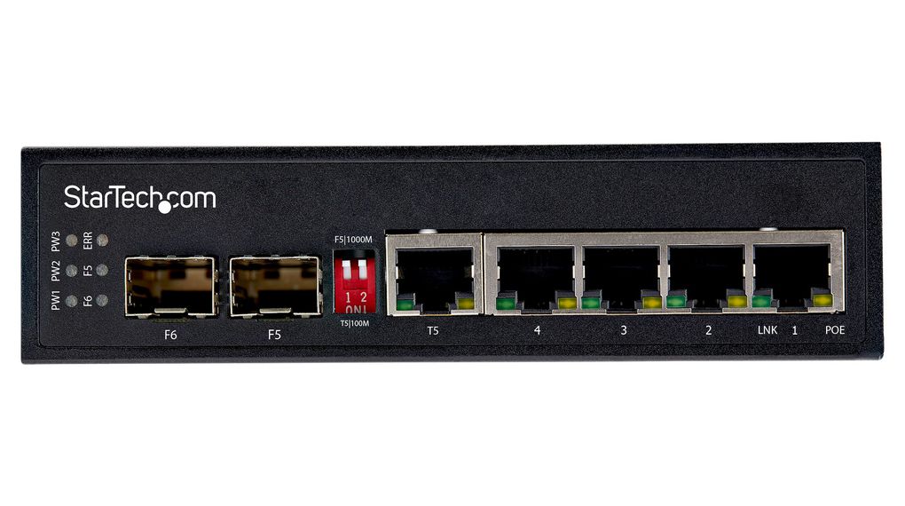 IES1G52UPDIN | Startech Ethernet Switch, RJ45 Ports 5, 1Gbps, Unmanaged ...