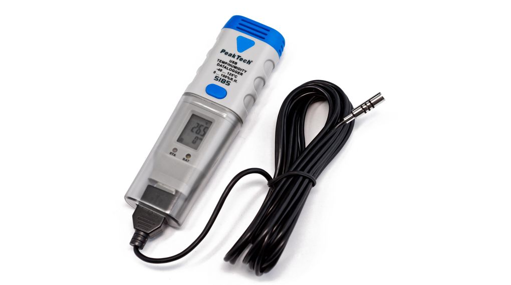 P5185 | PeakTech USB Datalogger, 2 Channels, USB, 32000 Measurements ...