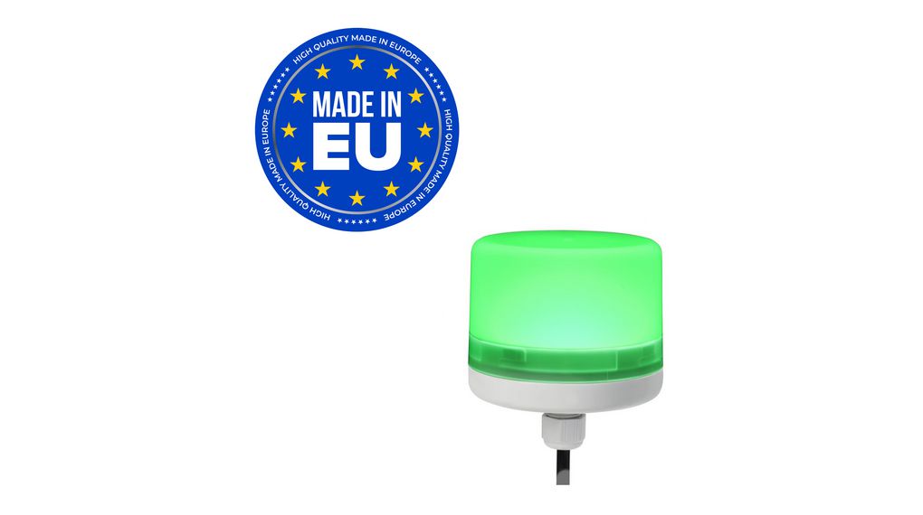 RND 430-00120 | RND LED Signal Beacon DC 24V 40mA 70mm Green IP66 ...