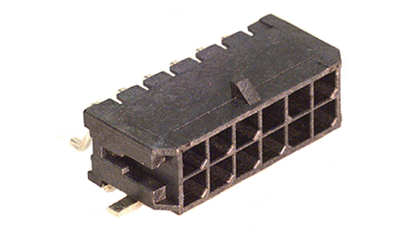 43045-1209 | Molex Barrette mâle, Fiche mâle, 8.5A, 600V, Contacts - 12 | Distrelec France