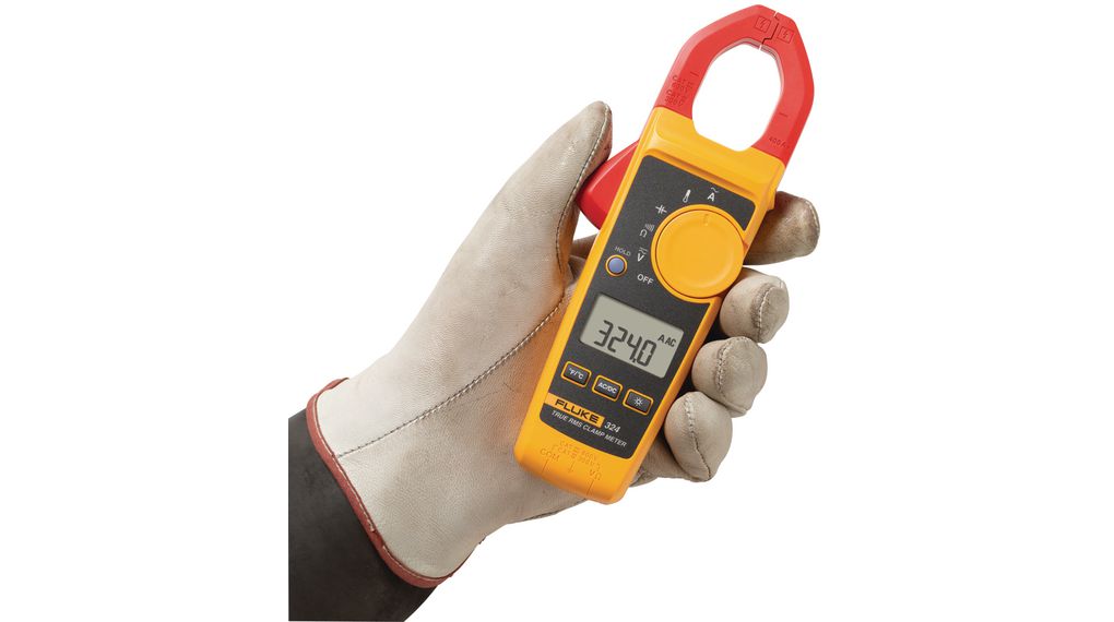 FLUKE 324 | Fluke 324 Plus True-RMS Clamp Meter, TRMS AC, 4kOhm, , 400A ...
