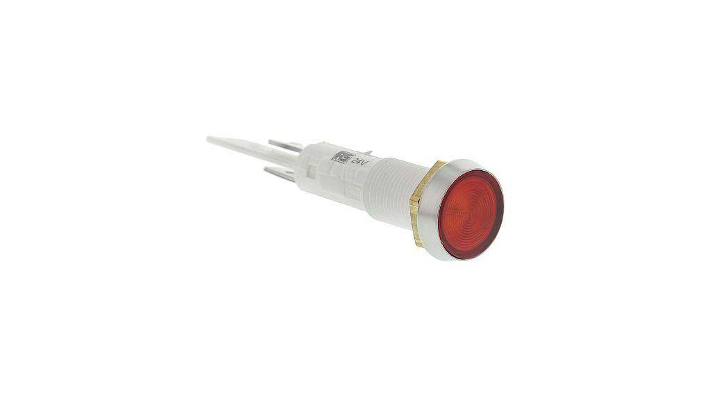 C027500FAK | Arcolectric Red Indicator, 24V, 10mm Mounting Hole Size ...