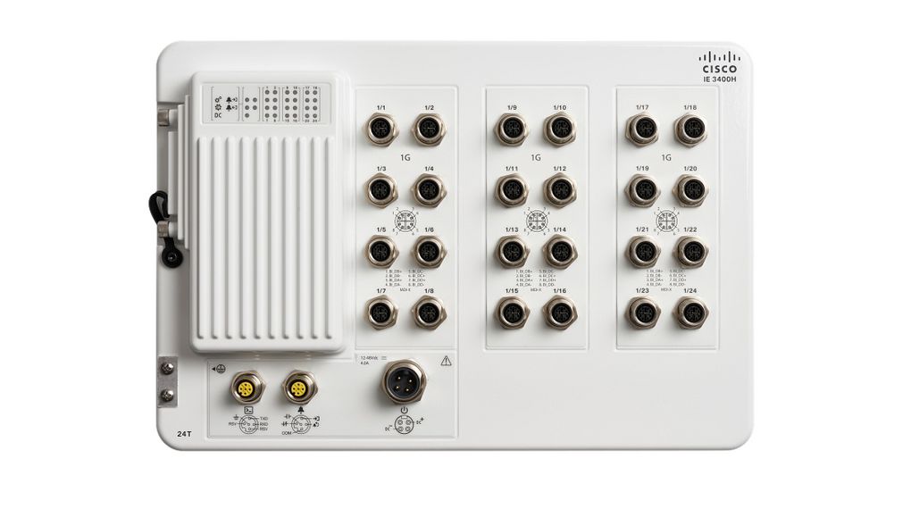 IE-3400H-24T-A | Cisco Ethernet-Switch, M12-Anschlüsse 24, 1Gbps, Layer ...
