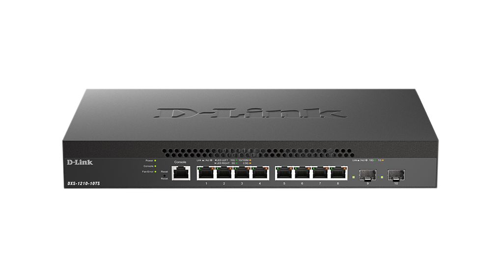 DXS-1210-10TS/E | D-Link Ethernet Switch, RJ45 Ports 8, Fibre Ports ...