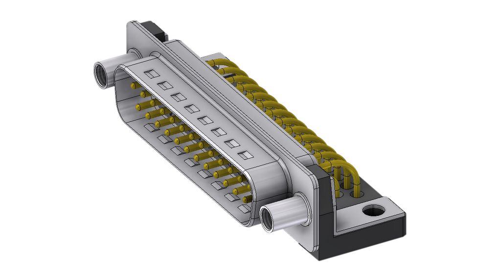 DTS25PYC/2M66UN | Deltron Connectors D-Sub Connector, Plug, DB-25, PCB ...
