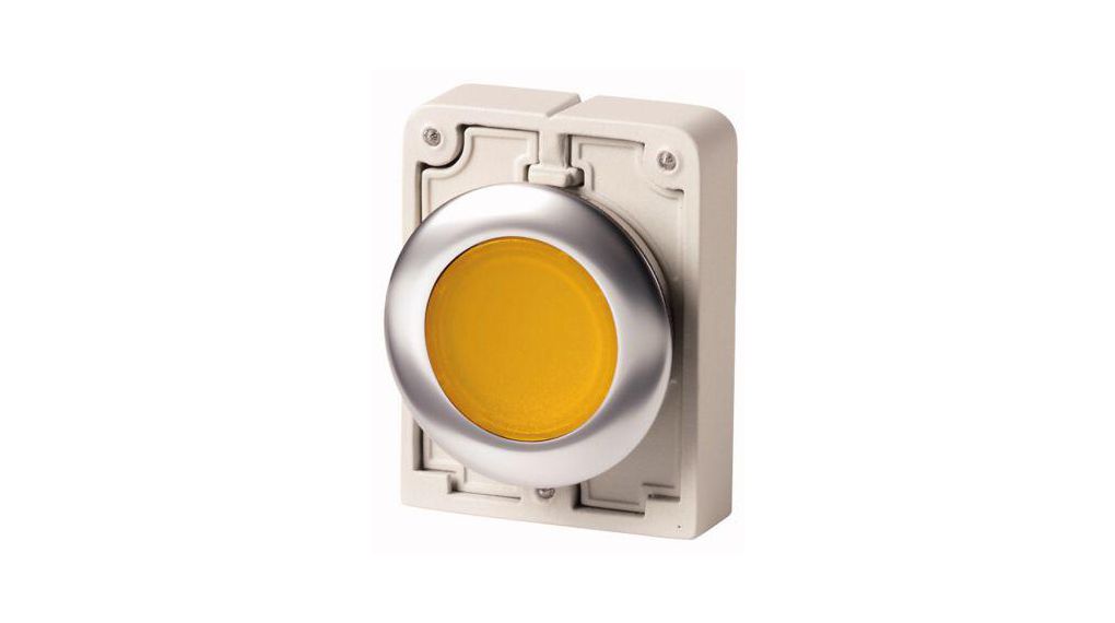 182928 M30C-FDL-Y | Eaton Möller Eaton RMQ Titan Series Yellow Momentary Push Button, 30mm ...