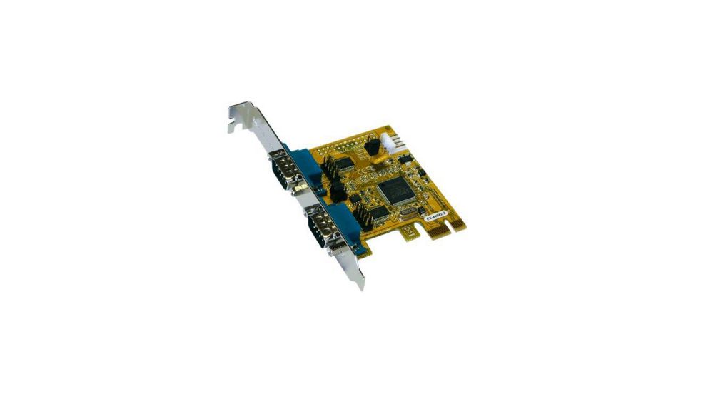EX-44042-2 | Exsys Interface Card, RS232, DB9 Male, PCIe | Distrelec Norway