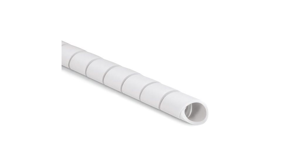 161-43300 SBPEFR16-PE-FR-WH | HellermannTyton Cable Spiral Wrap Tubing ...