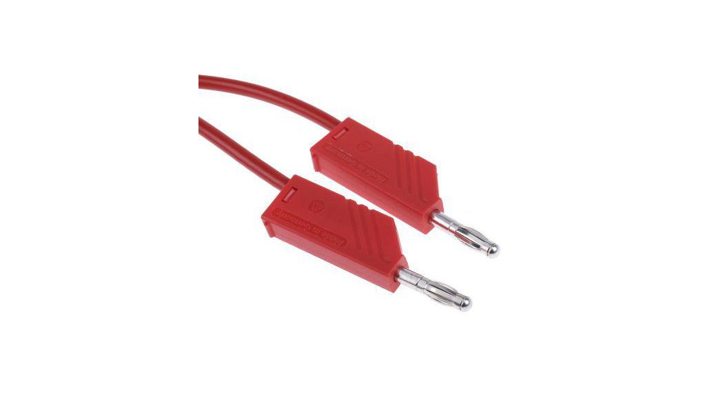 934063101 | SKS Hirschmann Test & Measurement 32A, 60V dc, Red, 1m Lead ...