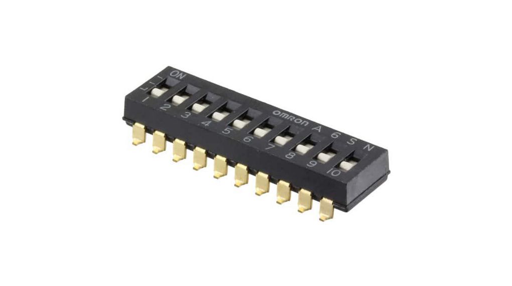 A6SN0063E | Omron Industrial Automation Slide Dip Switch, 10 Switches ...