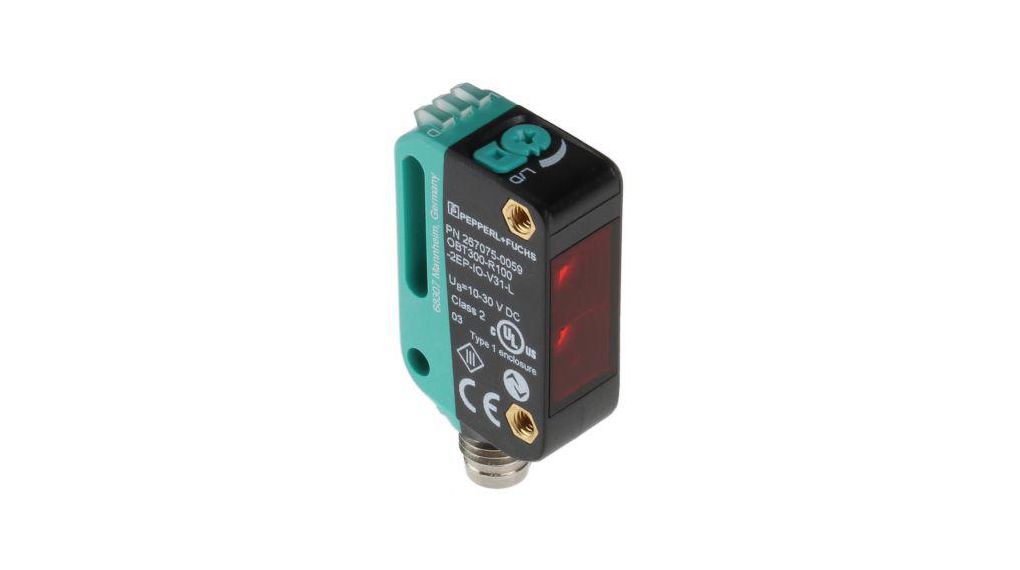 OBT300-R100-2EP-IO-V31-L | Pepperl+Fuchs Background Suppression Photoelectric Sensor, Block ...
