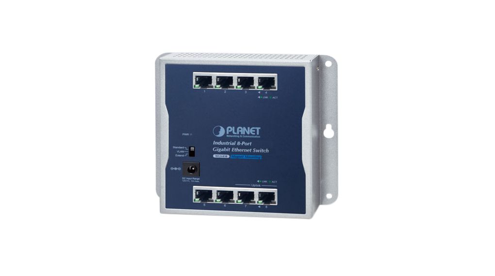 WGS-810 | Planet Ethernet Switch, RJ45 Ports 8, 1Gbps, Unmanaged ...
