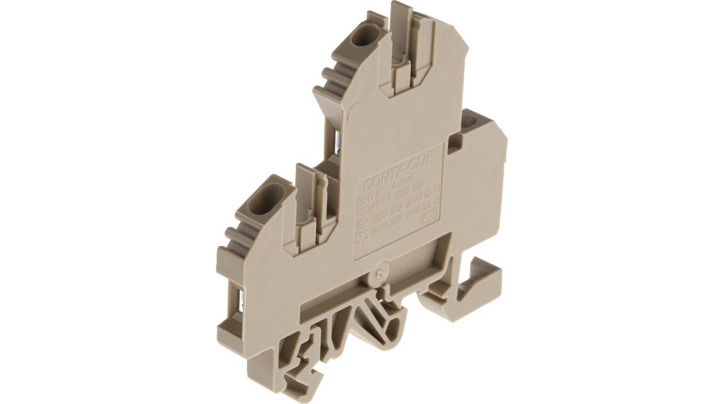 815701 | RS PRO Terminal Block, Screw, 500V, 32A, 0.5 ... 4mm², Brown ...