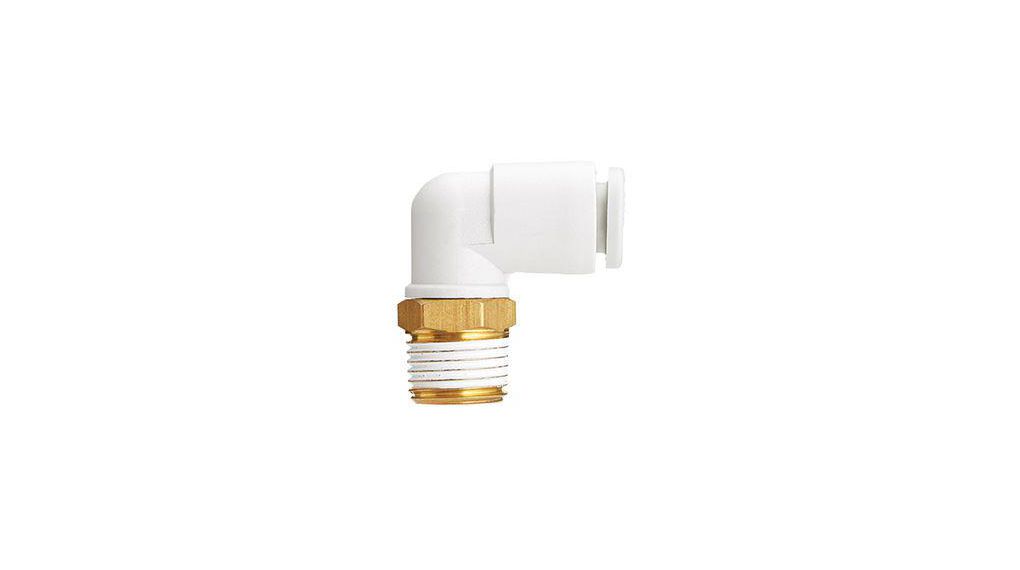 KQ2L06-G02A | SMC KQ2 Series Straight Threaded Adaptor, G 1/4 Male to Push In 6 mm, Threaded-to ...