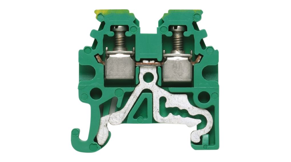 1798460000 | Weidmüller Terminal Block Earth, Screw, 2 Poles, 1.5mm², Green / Yellow | Distrelec ...