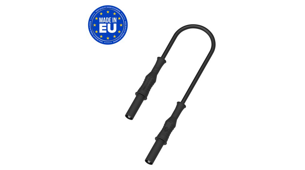 RND 350-00085 | RND Safety Test Lead PVC 12A Nickel-Plated Brass 1m 0 ...