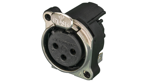 NC3FBH2 | Neutrik XLR Panel-mount Female Receptacle, Socket, Right ...
