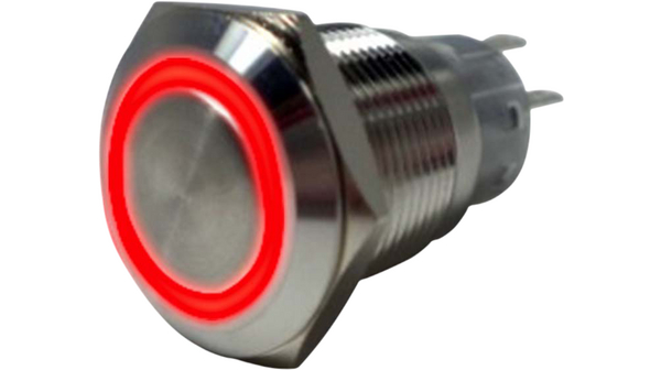 RND 210-00399 | RND Anti-Vandal Illuminated Push-Button Switch Momentary Function IP67 1CO 19mm ...