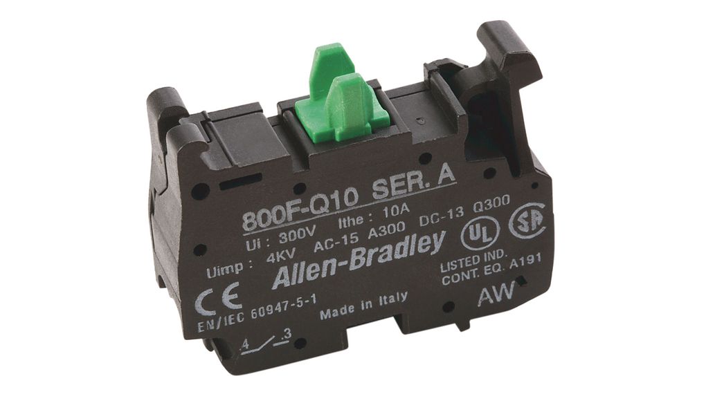 800F-MX01S | Allen-Bradley Back of Panel Composite Black 800F Series ...