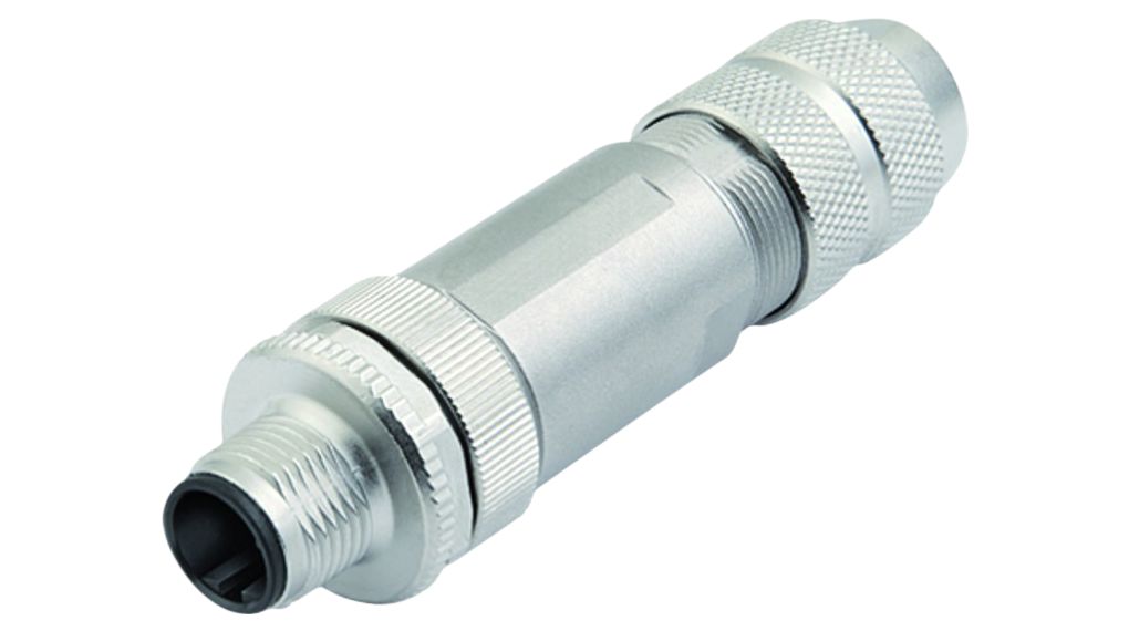 99 3721 810 04 | Binder Circular Connector, M12, Plug, Straight, Poles ...