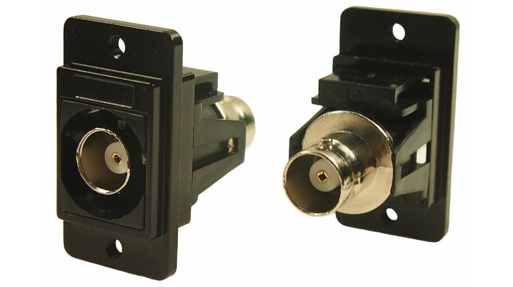Cp30737mb3 Cliff Rf Panel Feed Through 50ohm Black Metal M3 Bnc