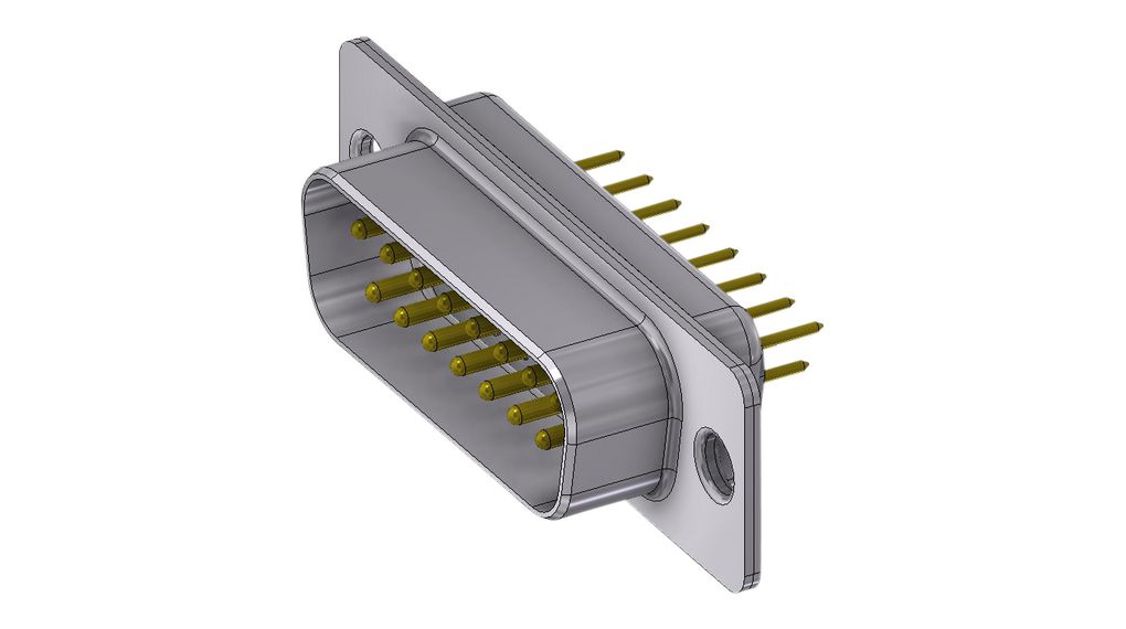 DT15PY/2 | Deltron Connectors D-Sub plug, Plug, DA-15, Radial Leads ...