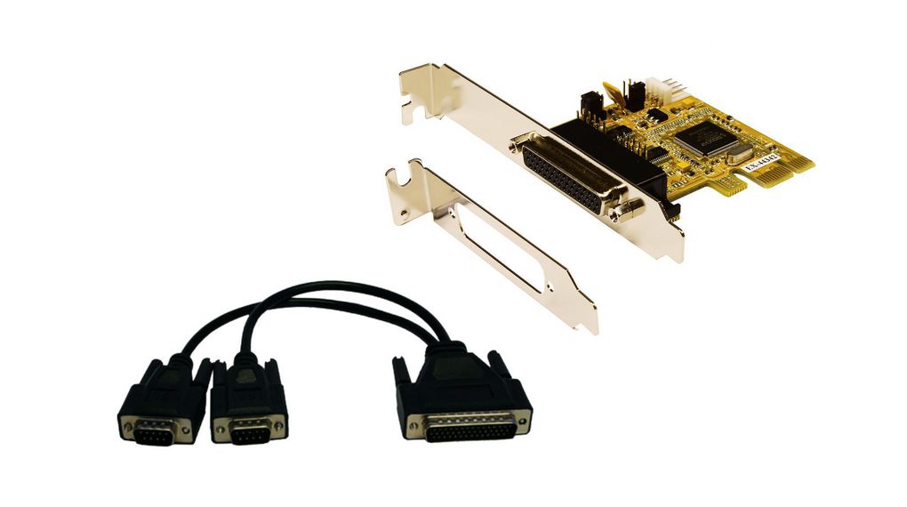 EX-44342 | Exsys Interface Card, RS232, DB44 Female, PCIe | Distrelec ...