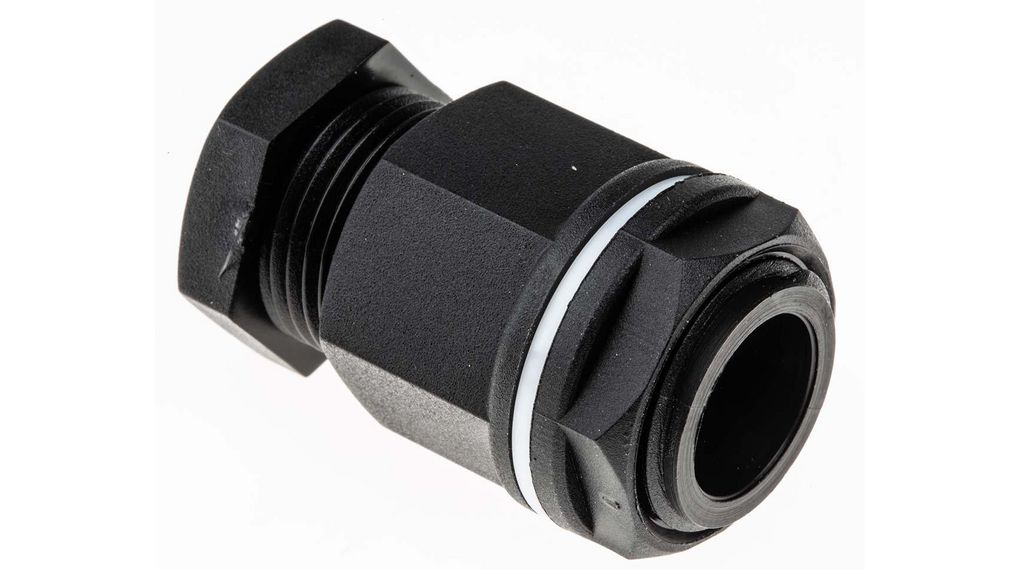 127215 | RS PRO Black Plastic Cable Gland, M20 Thread, 8mm min., 13mm ...