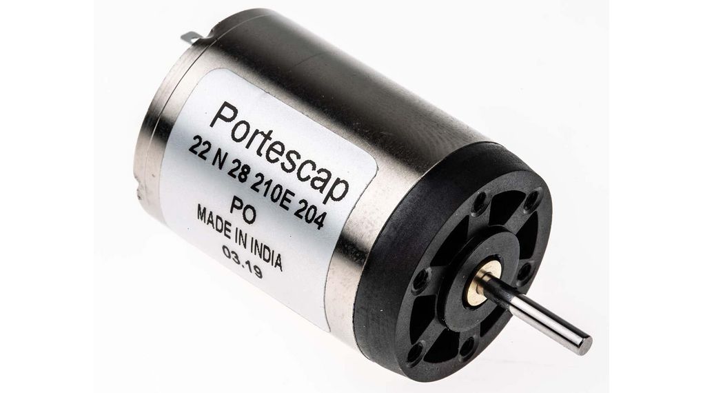 22N28-210E.204 | Portescap Low Inertia Type Servo Motor DC Motor, 3.8 W ...