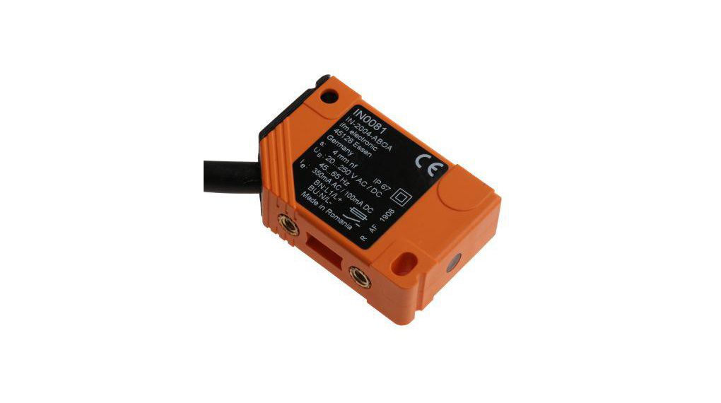 IN0081 | Ifm Inductive Block-Style Proximity Sensor, 4 mm Detection, 20 ...