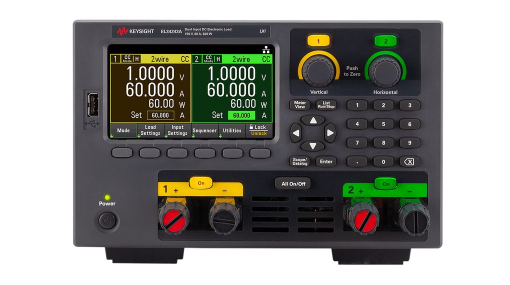 EL34243A | Keysight Electronic DC Load, Dual-Channel, USB / Ethernet ... EL34243A | Keysight Electronic DC Load, Dual-Channel, USB / Ethernet ...