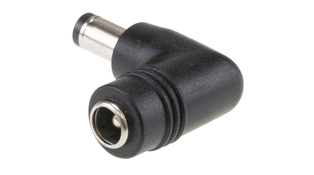 DC PLUG-P1J-P1LR | MEAN WELL DC Power Connector, Plug, Angled, 2.5x5 ...