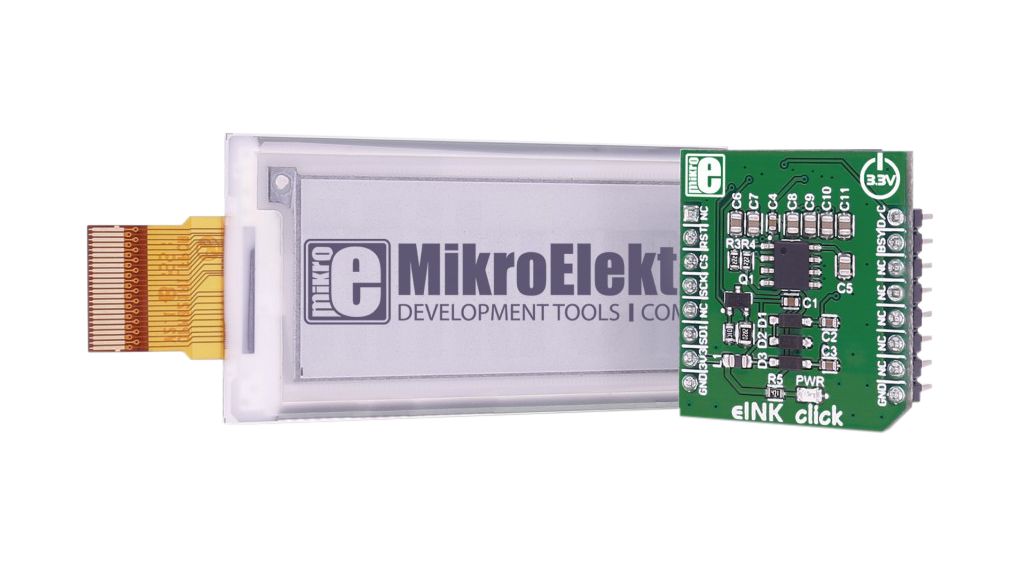MIKROE-2659 | Mikroelektronika eINK Click Display Interface Module Bundle 3.3V | Elfa Distrelec ...