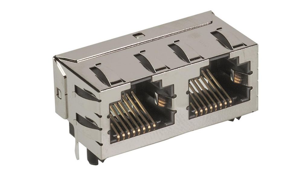 44248-0085 | Molex Modular Jack 90° Low Profile Inverted 8/8 2 Ports ...