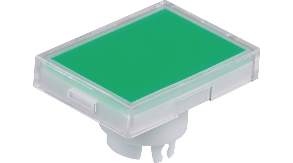 AT3006JF | NKK Switch Cap Rectangular Clear / Green Polycarbonate NKK YB Series Pushbutton ...