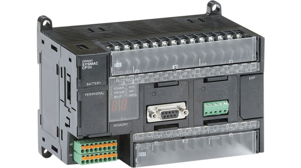 CP1HX40DT1D | Omron Industrial Automation Programmable Logic Controller 24DI 2HS 16DO 24V 20000 ...
