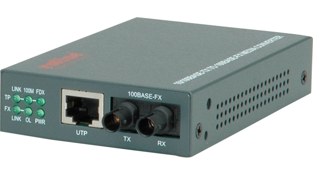 21.13.1070 | Roline Mediekonverterare, Ethernet - Multi-mode-fiber, Fiberportar 1ST | Elfa ...