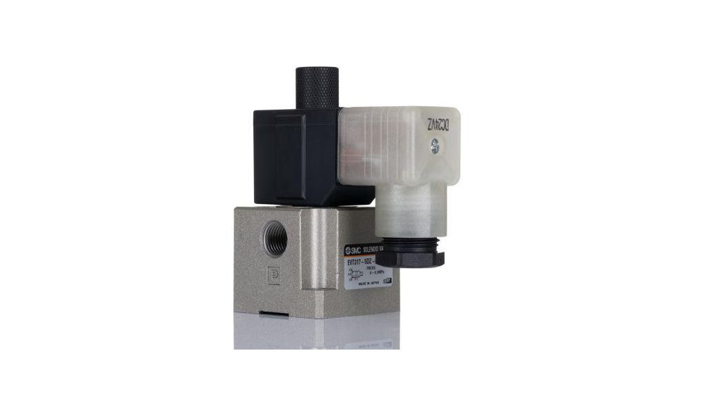 EVT317-5DZ-02F-Q | SMC 3/2 Pneumatic Control Valve - Spring/Solenoid G 1/4 VT317 Series 24V dc ...